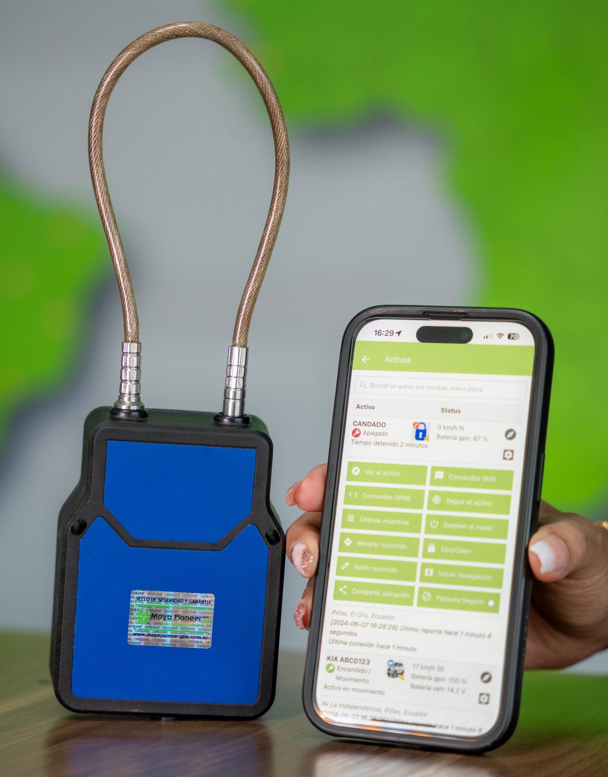 Candados y cajas de Seguridad - Maya Pioneer GPS